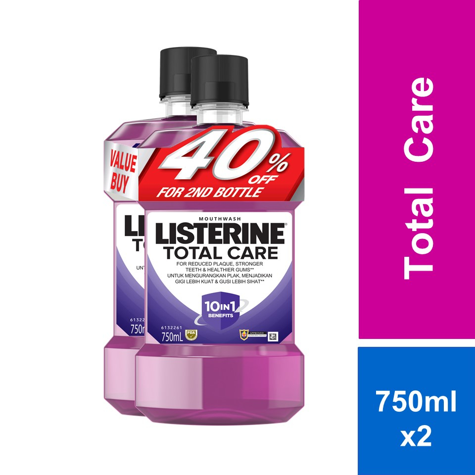 Listerine Total Care 750ml Twinpack(EXP:2028) | Shopee Malaysia