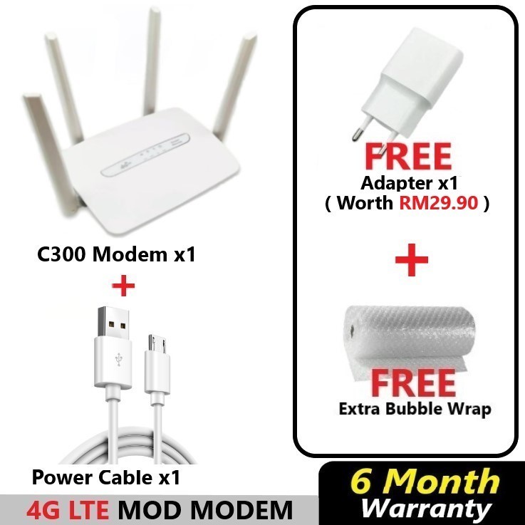 C300 4g Lte Sim Card Modem Router Wifi Modified Modifi Unlimited ...