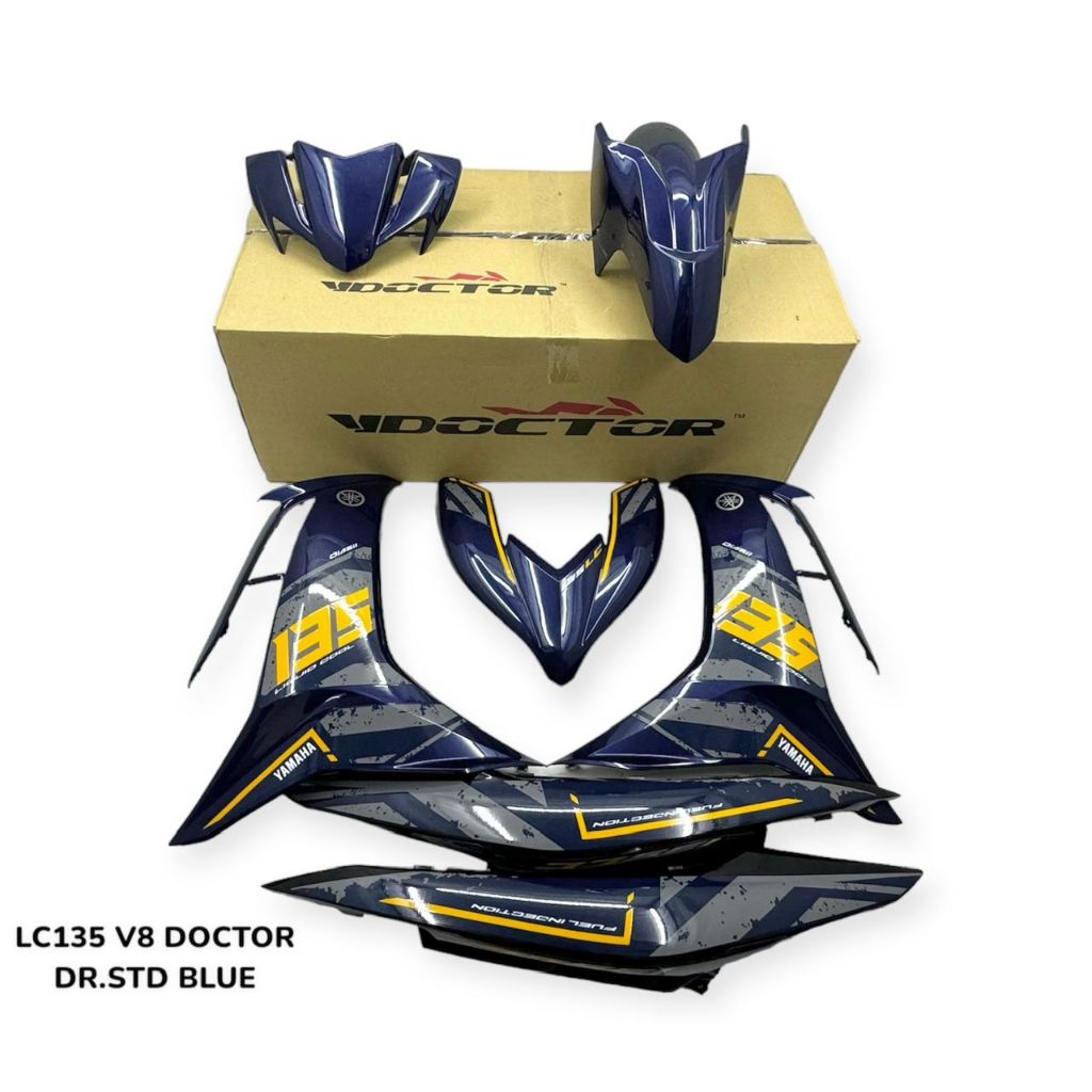 COVERSET BODYSET LC135 LC V8 DR STANDARD BLUE BIRU FUEL INJECTION FI ...