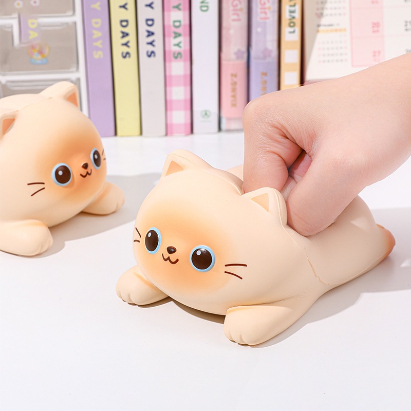 Big Cat Squishy High Quality Cute Toy Kid Gift Squeeze Siamese Cat ...