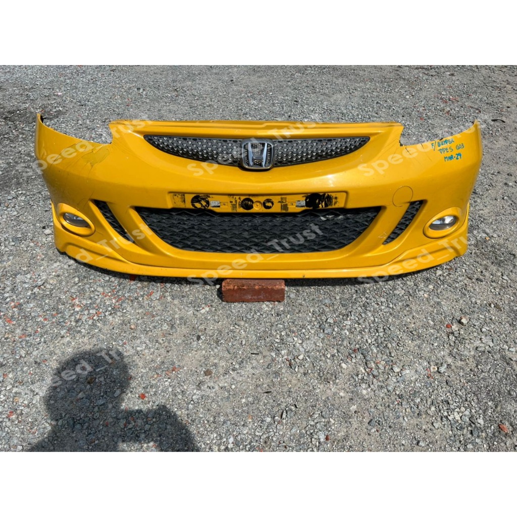 Genuine Japan USED Type S Front Bumper Grille Grille Depan Fog Lamp Lip ...