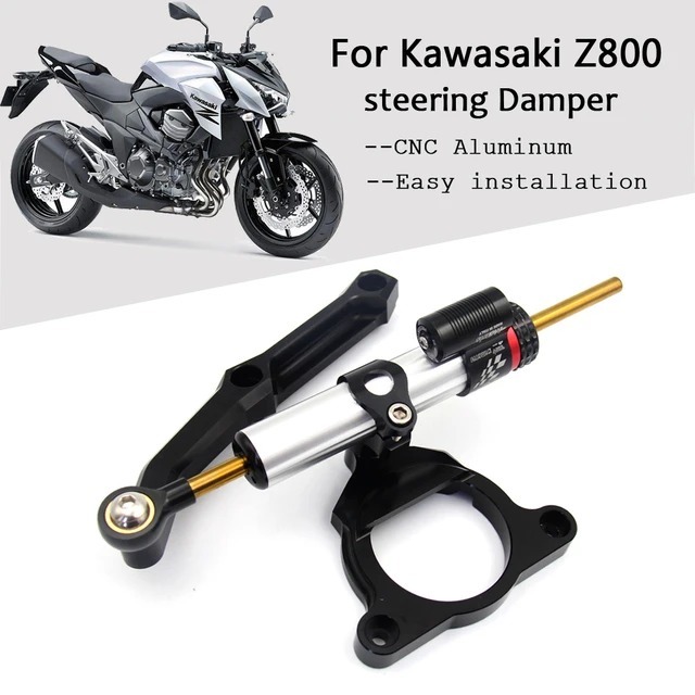 Kawasaki Z800 Steering Damper + Bracket Set Anti Tank Slap Handle ...