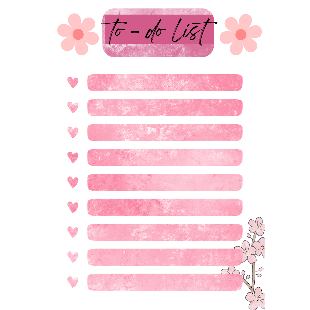 [PDF] 5 Picture Theme Love -To Do list | Shopee Malaysia