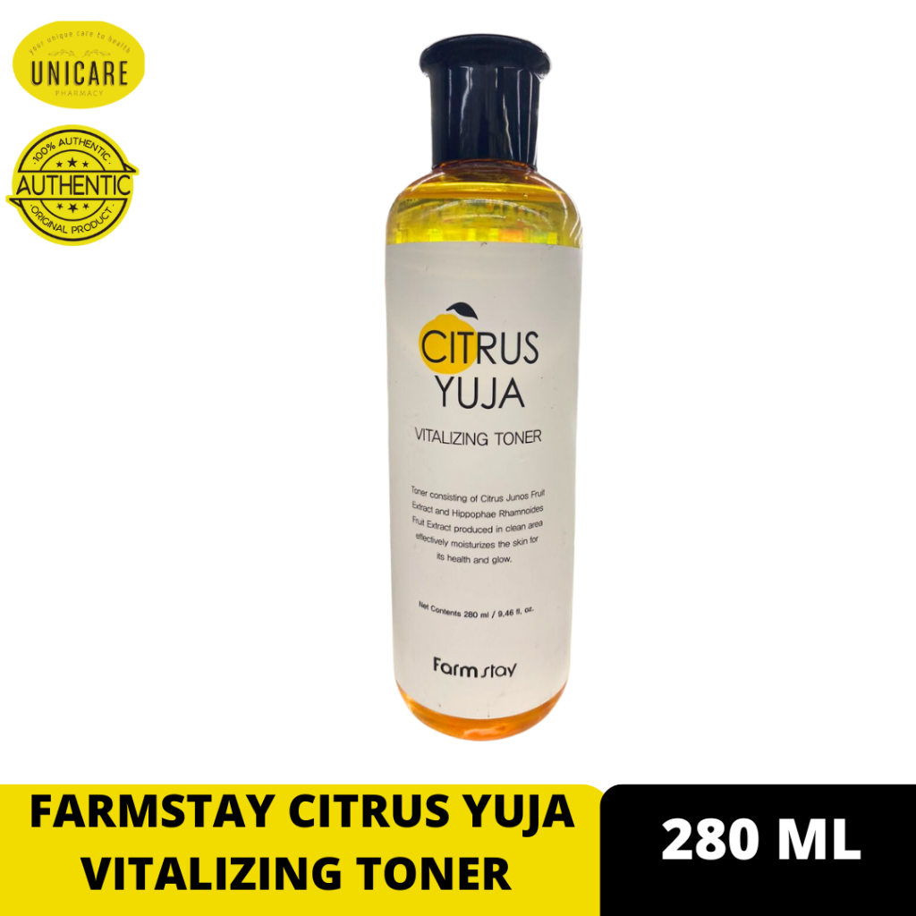 FARMSTAY CITRUS YUJA VITALIZING TONER 280ML | Shopee Malaysia