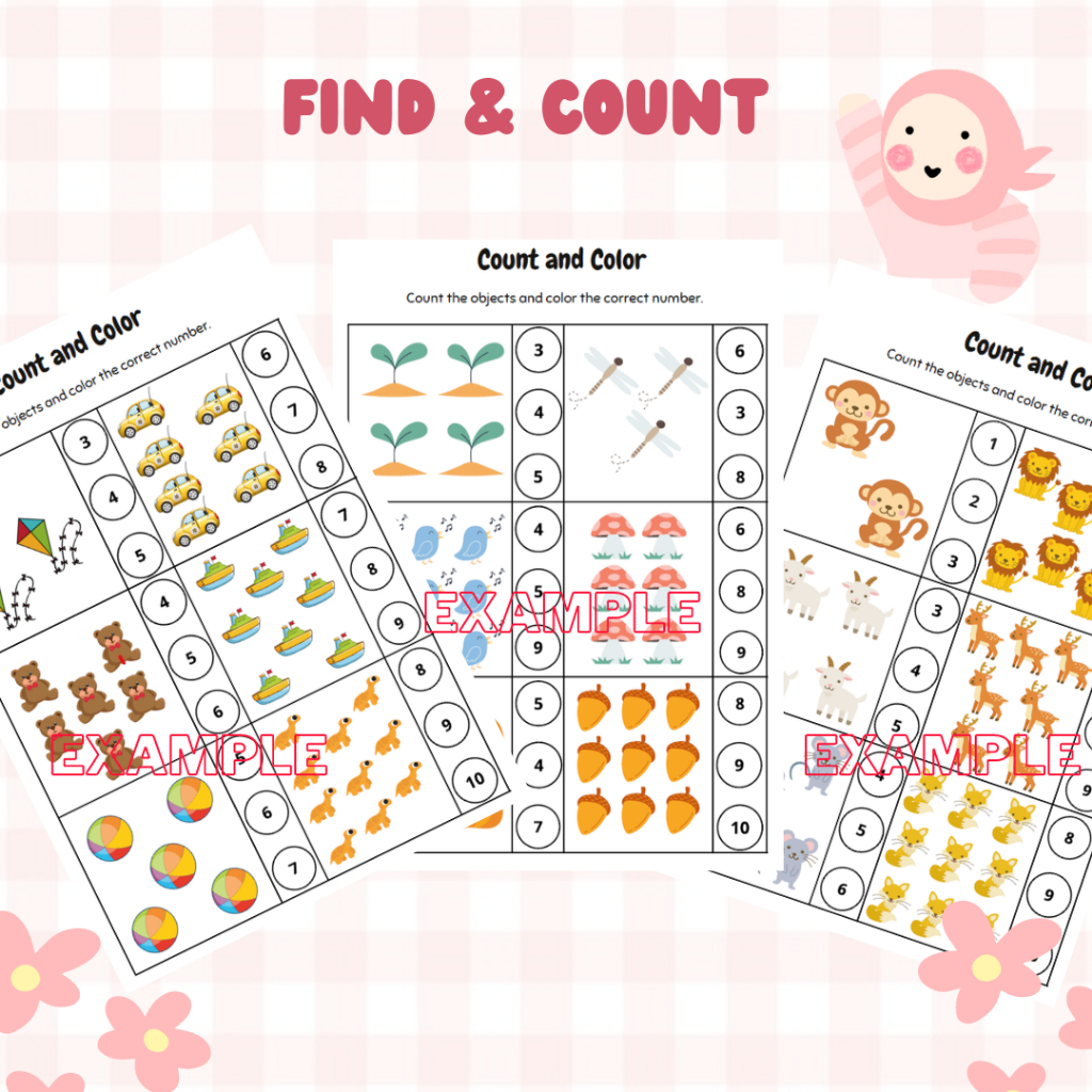 [PDF/SOFTCOPY] Find & Count Random For Kids Adult Coloring Learning ...