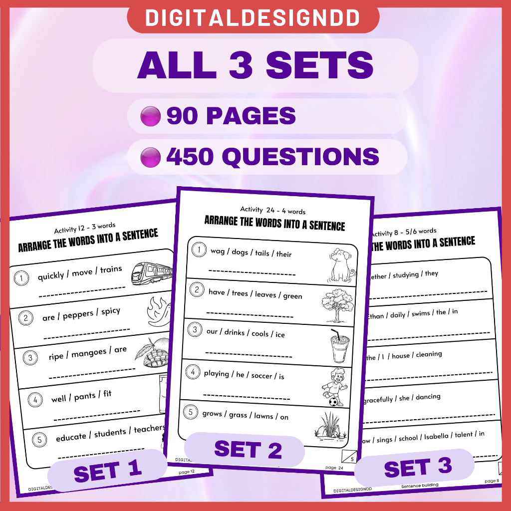 PDF Sentence buiding workbook sentence structure English Workbook kids ...