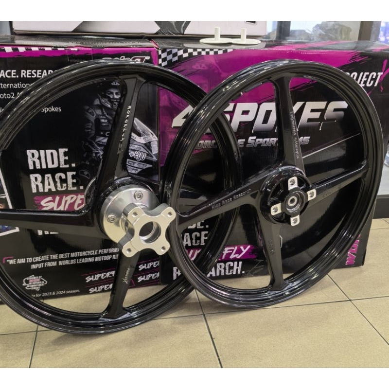 SUPERFLY YAMAHA Y15 CUSTOM HUB SUPERFLY PROJECT-X 4 LEG SPORT RIM ...