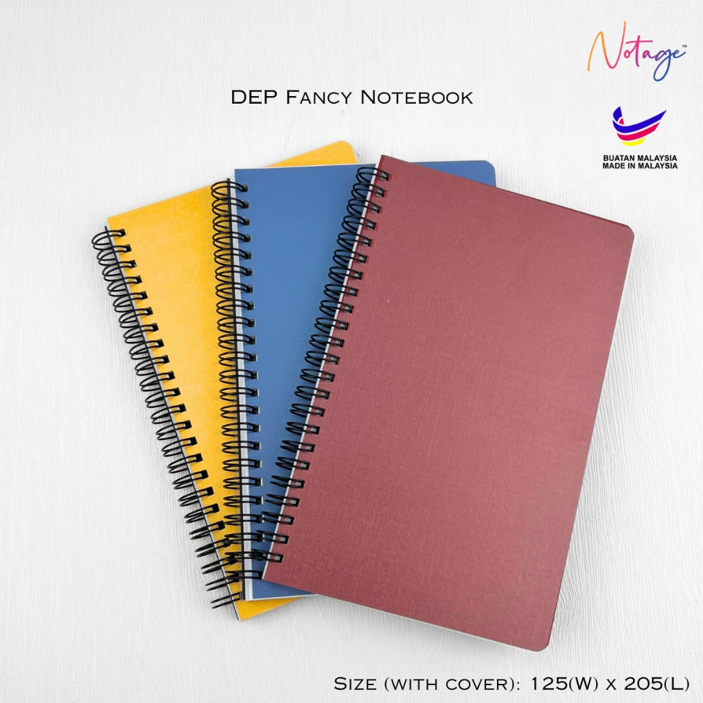DEP Slim Wire-O Notebook Slim Fancy Journal Book for writing without ...