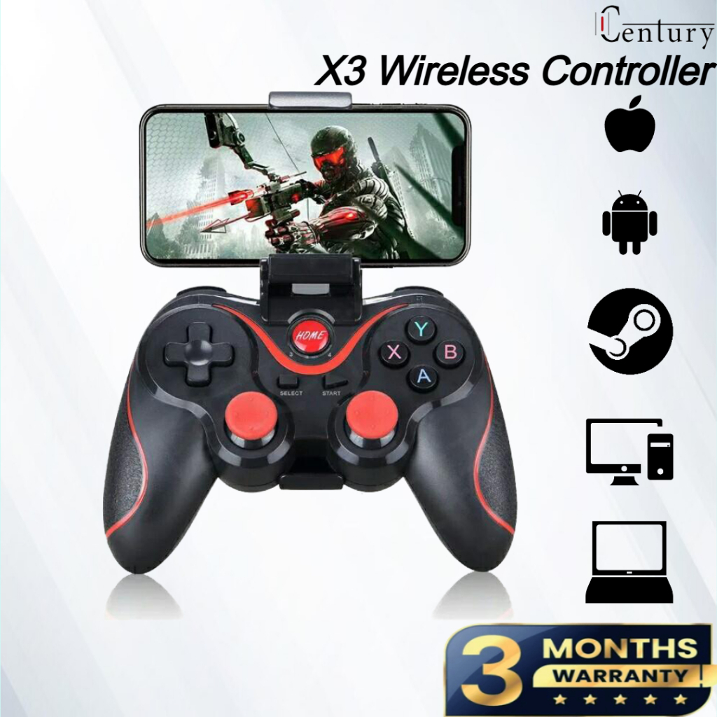 X3 Gamepad Wireless Controller Bluetooth Gaming game Joystick Wireless ...