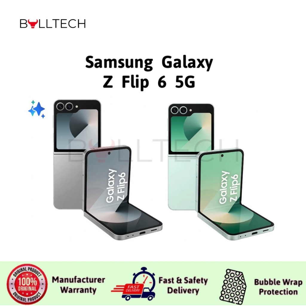 Samsung Galaxy Z Flip 6 5G (F741) 12GB RAM + 256GB ROM/512GB ROM 12 ...
