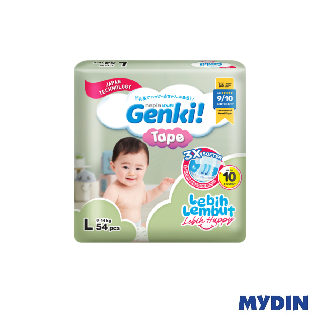 Genki Tape Diaper L54 | Shopee Malaysia
