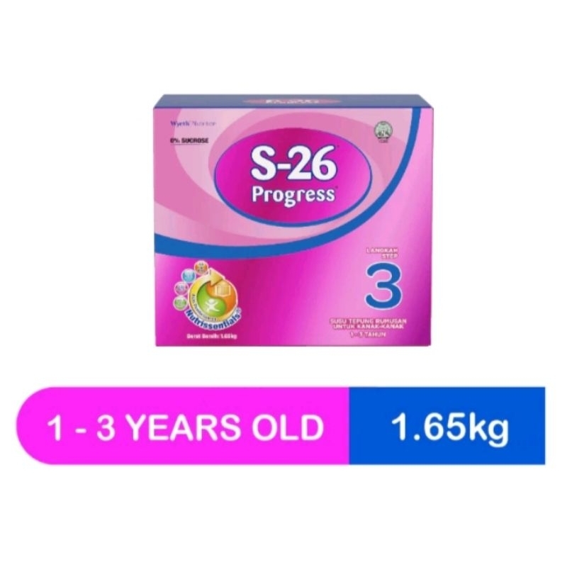 S26 PROGRESS STEP 3 exp (02/26) buy 3x1.65Kg free 550g + beg | Shopee ...