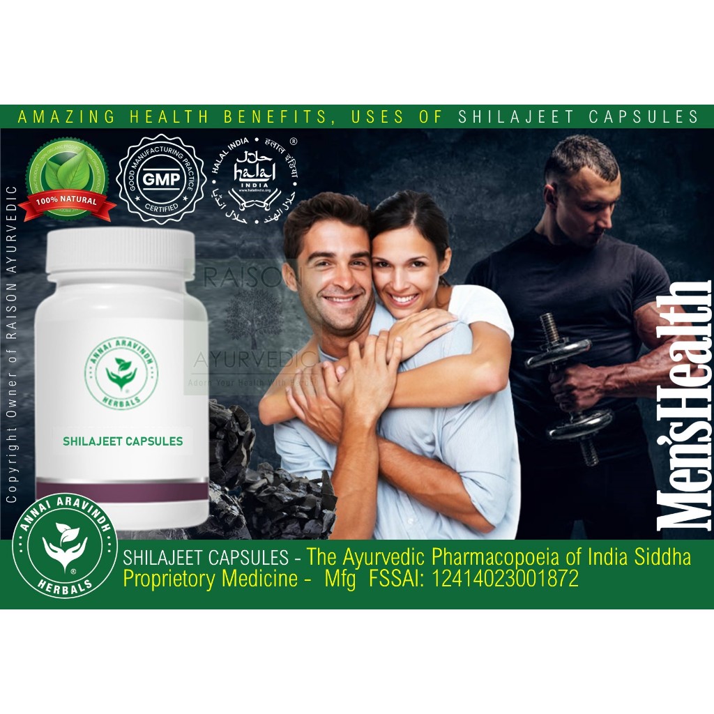 SHILAJIT CAPSULES Men's Wellness 90 Nos Capsules- The Ayurvedic ...