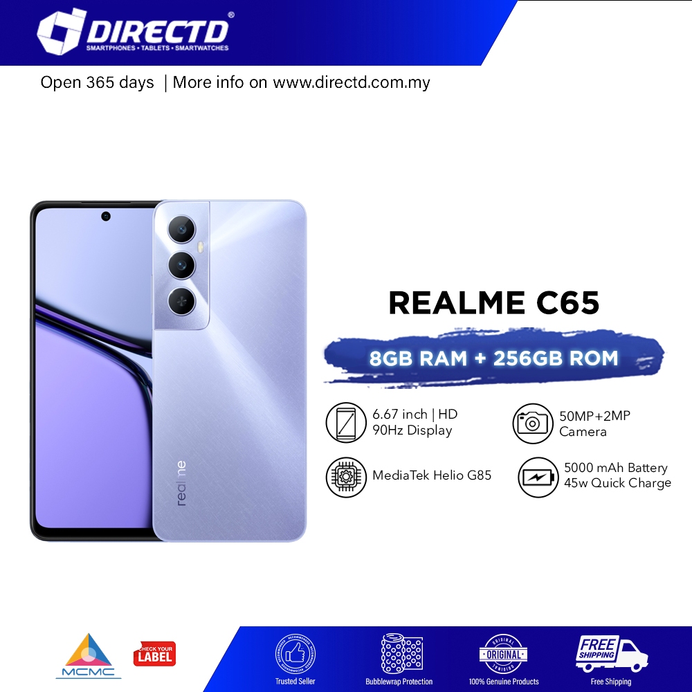 realme C65 [8GB+8GB RAM | 256GB ROM] | Shopee Malaysia