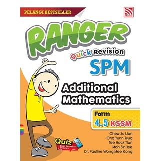 [ Pelangi ] Ranger Quick Revision SPM Additional Mathematics 2022 Buku Rujukan | Shopee Malaysia