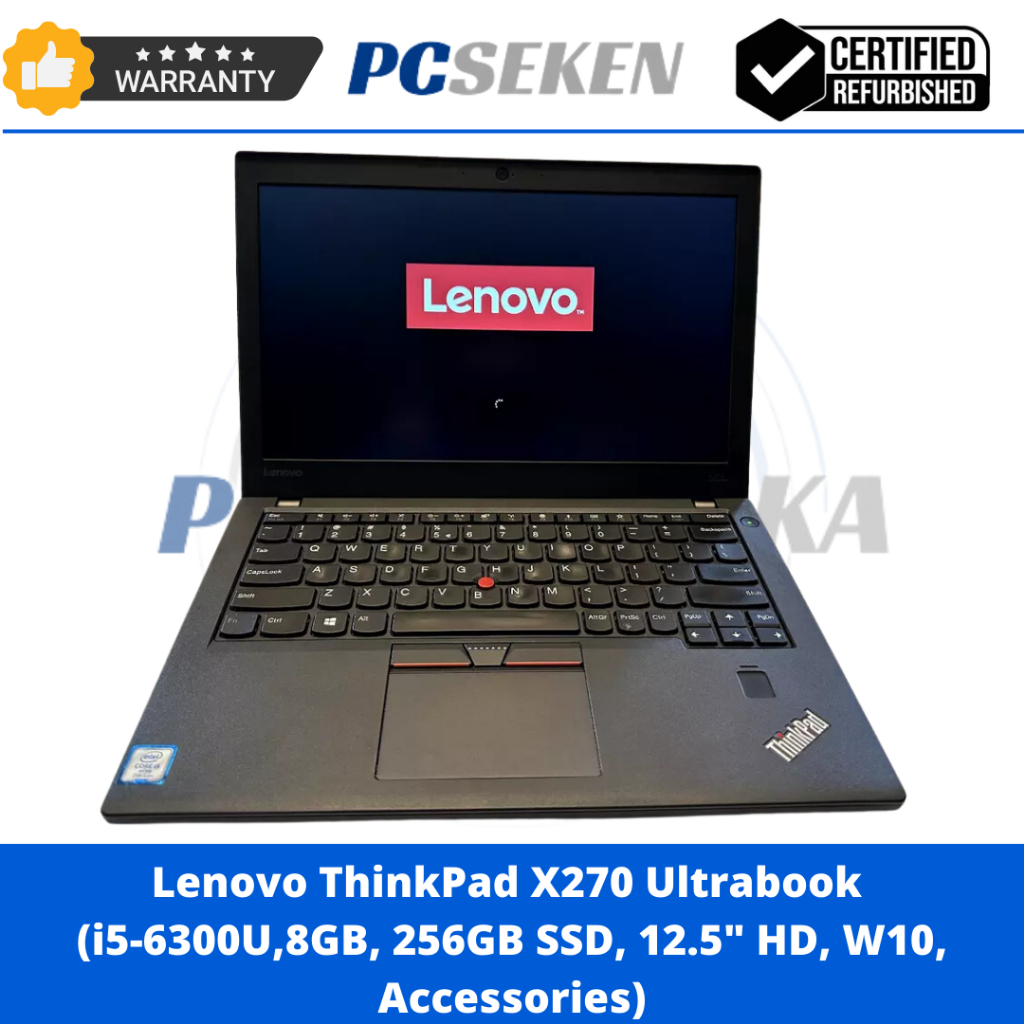 [Rerfurbished] Lenovo ThinkPad X270 Ultrabook Laptop (Intel i5, 8GB ...