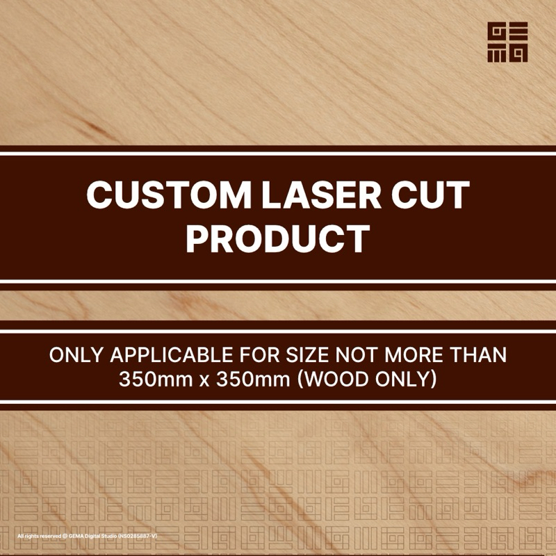 CUSTOM LASERCUT WOOD PRODUCT | WOOD ONLY | PEMOTONGAN LASER KAYU CUSTOM ...