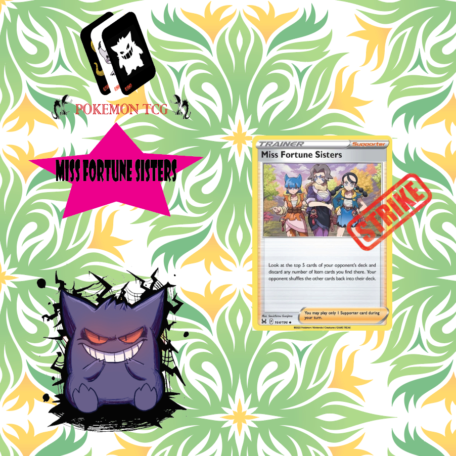 Pokemon Trainer Card - Miss Fortune Sisters 164/196 Lost Origin ...