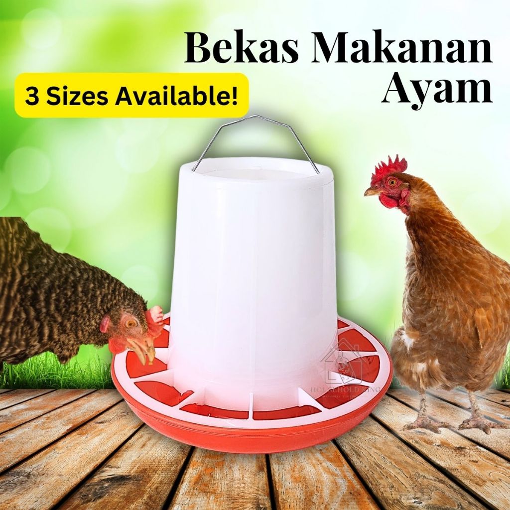 3 Sizes Chicken Feeder Bekas Tempat Makan Ayam Besar Tempat Bekas ...