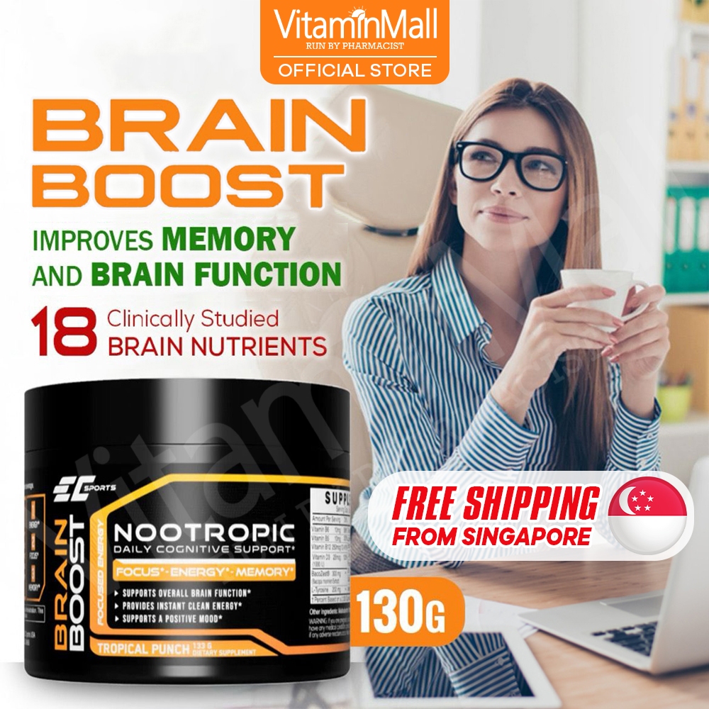 EC Sport Brain Boost - Brain Supplement For Memory, Focus & Mental ...