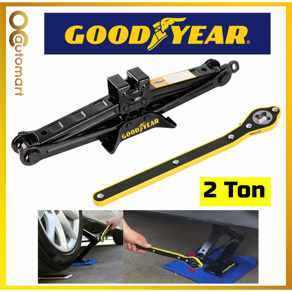 Good Year Heavy Duty Stabilizer DIY jack Car Scissor Jack with Handle 1 Ton jack 2 Ton jack ...