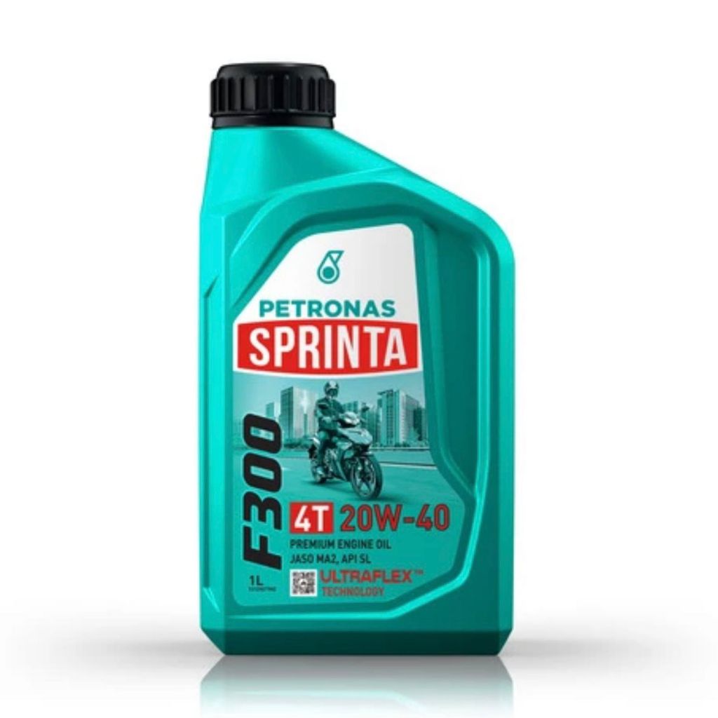 PETRONAS SPRINTA F300 20W-40 4T MINYAK HITAM 1L 1LITER ULTRAFLEX ...