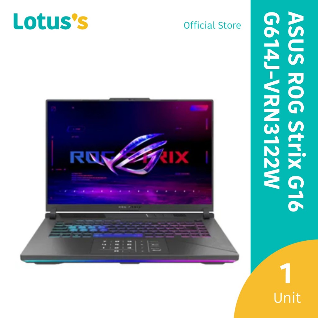 ASUS ROG Strix G16 G614J-VRN3122W (i9-14900HX,32GB,1TB,NV 8GB,16",W11 ...