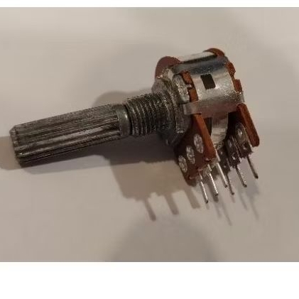 TD 6-Pin Dual Potentiometer B50K 50K Long Handle 20MM Volume Audio ...