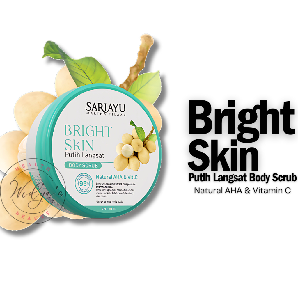 Sariayu BRIGHT SKIN PUTIH LANGSAT BODY SCRUB 175g AHA & Vitamin C skrub ...