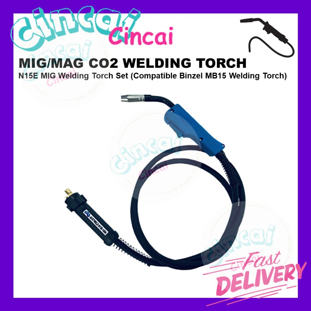 Austweld N15E MIG Welding Torch Set (Compatible Binzel MB15 Welding ...
