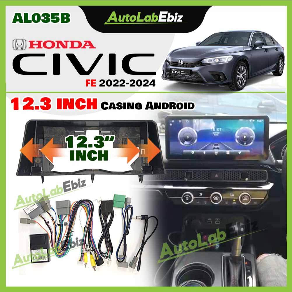 Honda Civic FE 2022-2024 - 12.3 inch BBA Casing Android with socket ...