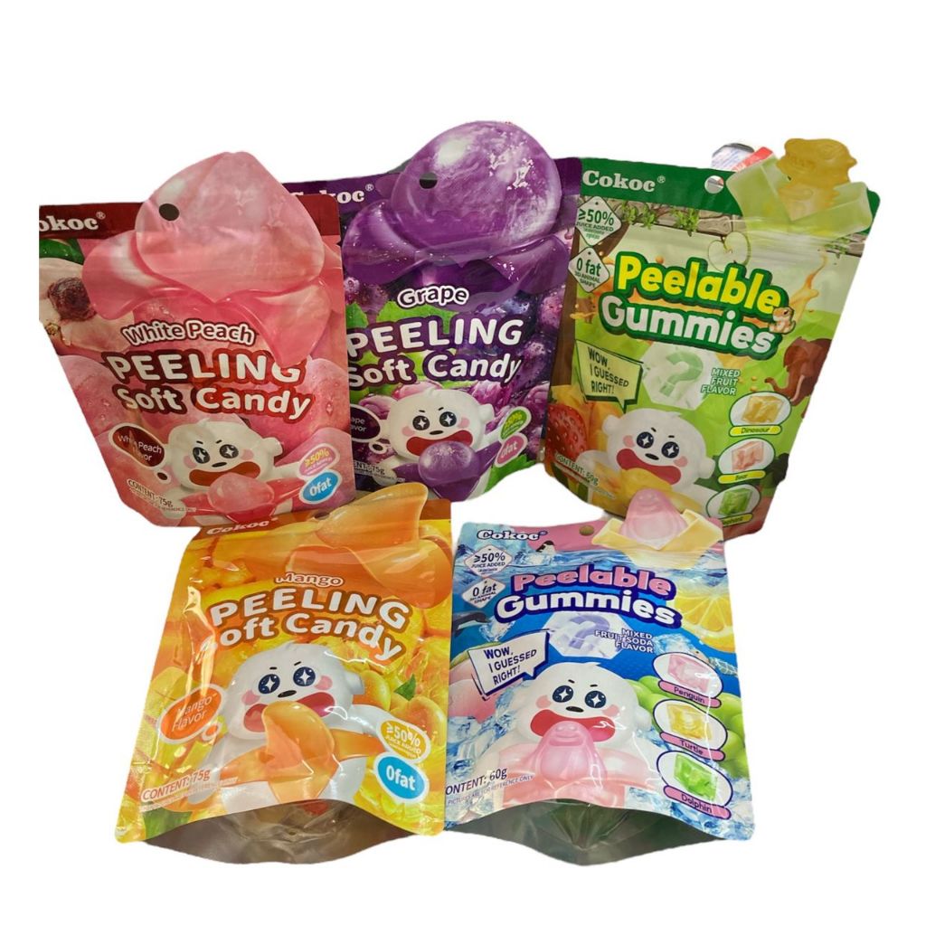 Cokoc Peelable Gummies And Peeling Soft Candy 60g (HALAL) | Shopee Malaysia