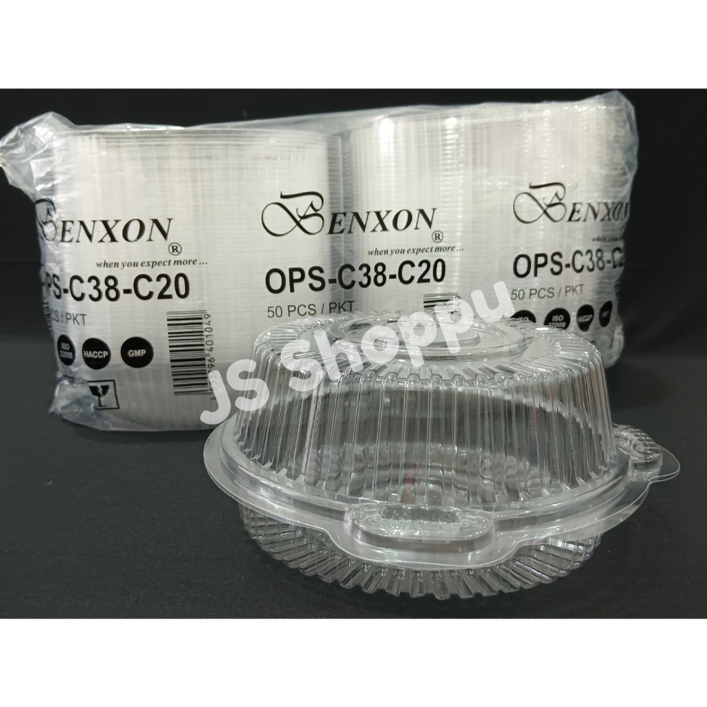 BENXON 6" Kuih Container L6 / OPS38 / Disposable Plastic Clear Bakery ...