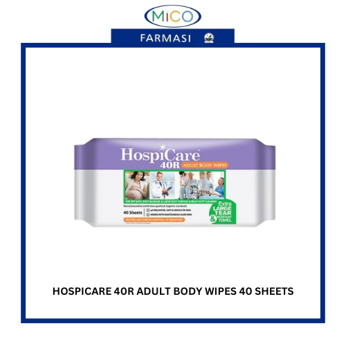 HOSPICARE 40R ADULT WET WIPES 40'S - [EXP: 07/2027] | Shopee Malaysia