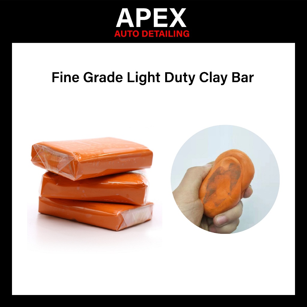 【APEX.Auto Detailing】Fine Grade Smooth Surface Light Duty Clay Bar 100g ...