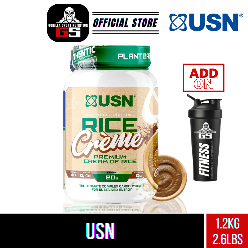 USN Fibre Protein Rice Creme 1.2kg Premium Cream of Rice (EXP 10/8/2024 ...