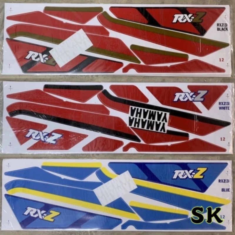 RXZ YAMAHA BODY STICKER STIKER (3) STRIPE STICKER (READY STOCK ...