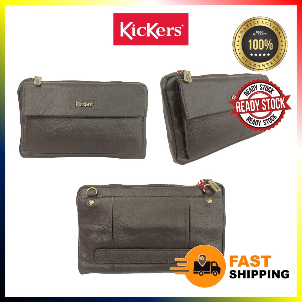 KICKERS ORIGINAL BRANDED LEATHER MEN CLUTCH BAG BEG LELAKI HABD BAG BEG ...