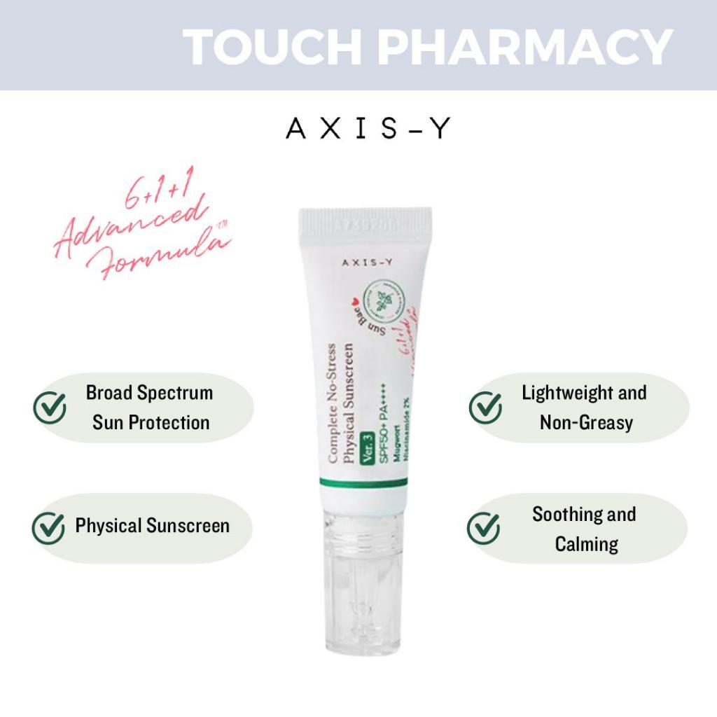 AXIS-Y [MINI] Complete No-Stress Physical Sunscreen 10ML | Shopee Malaysia