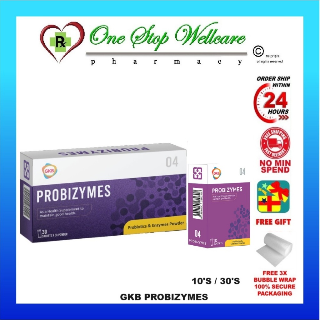 GKB PROBIZYMES (PROBIOTICS & ENZYMES POWDER) 10 SACHETS / 30 SACHETS ...