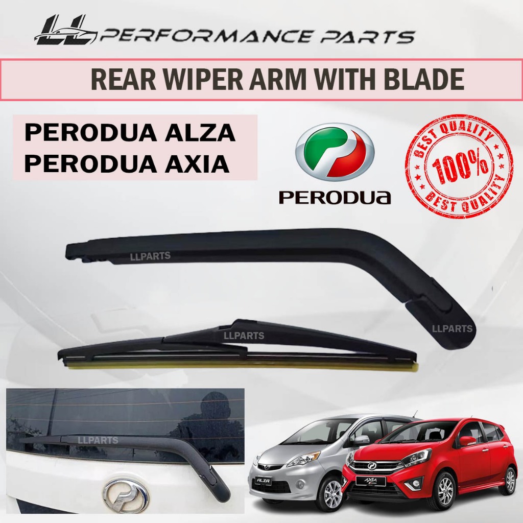 Perodua Alza / Axia Rear Wiper Arm With Blade Lenggang Pengelap Cermin ...