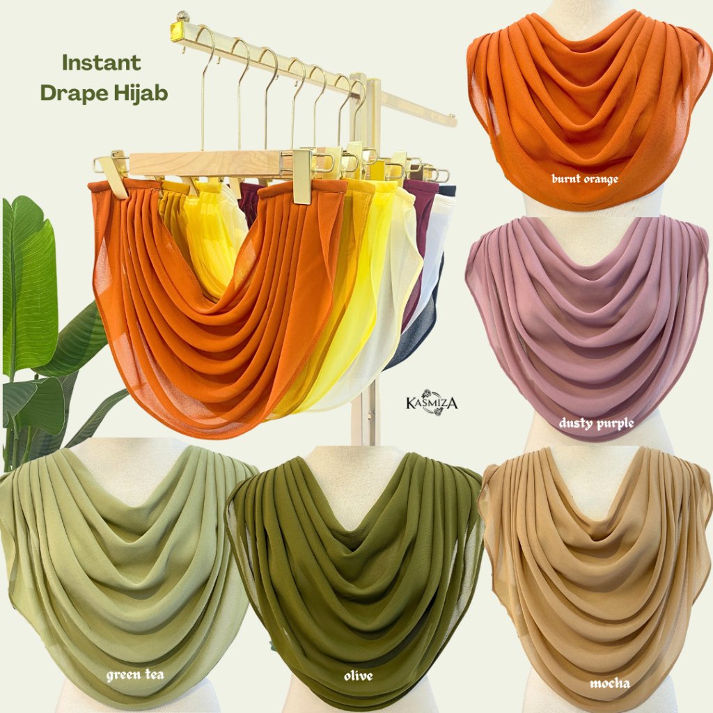 HIJAB INSTANT DRAPE SESUAI UNTUK NIKAH | TUNANG | SANDING | HIJAB ...