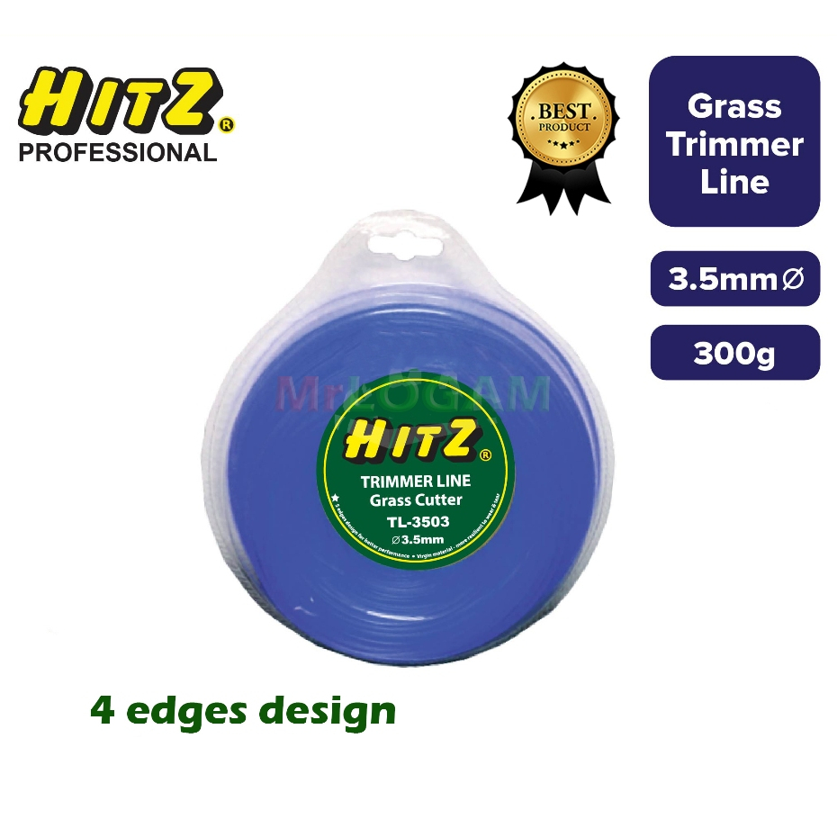 HITZ GRASS CUTTER TRIMMER LINE 3.5MM TL-3503 | Shopee Malaysia
