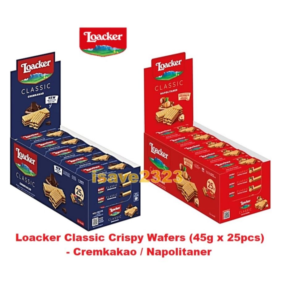 [HALAL] Loacker Classic Crispy Wafers (45g x 25pcs) - Cremkakao ...