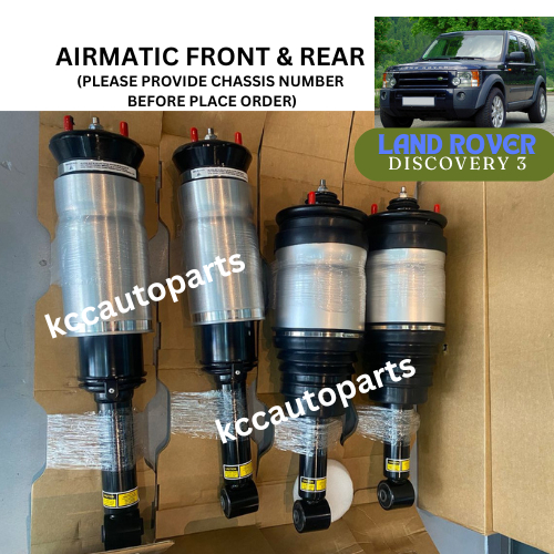AIR SUSPENSION AIRMATIC FRONT & REAR RANGE ROVER DISCOVERY 3 LAND ROVER ...