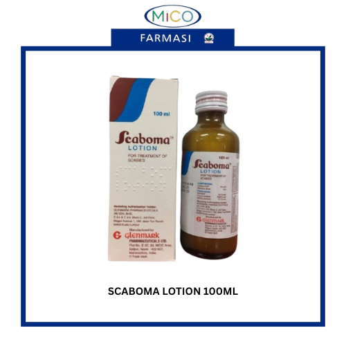 (SCABIES TREATMENT) SCABOMA LOTION 100ML - [EXP: 07/2026] | Shopee Malaysia