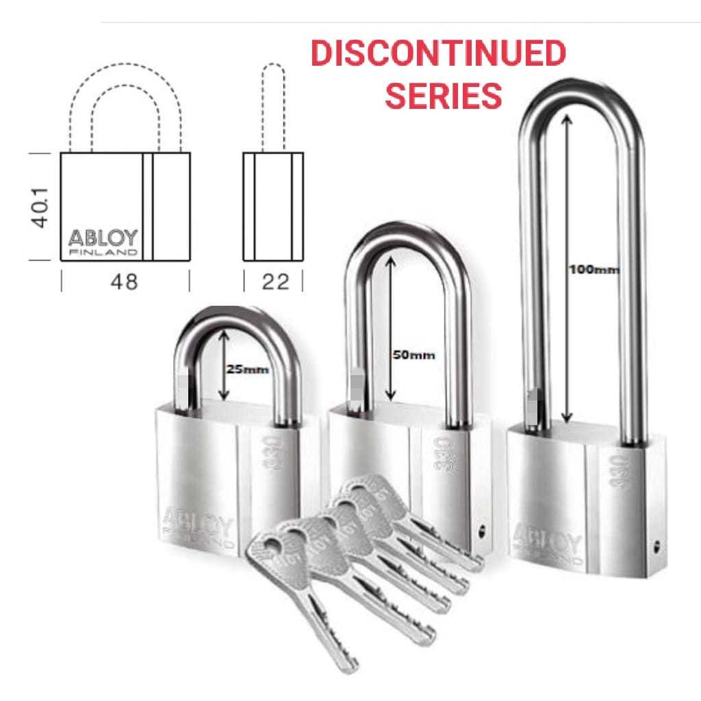 ABLOY PL330 Brass Padlock in Profile key | Shopee Malaysia