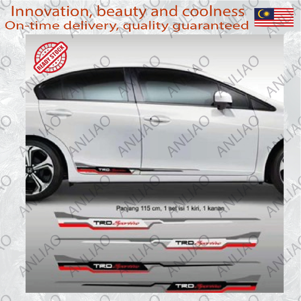 Toyota TRD SIDE BODY STICKER | Shopee Malaysia