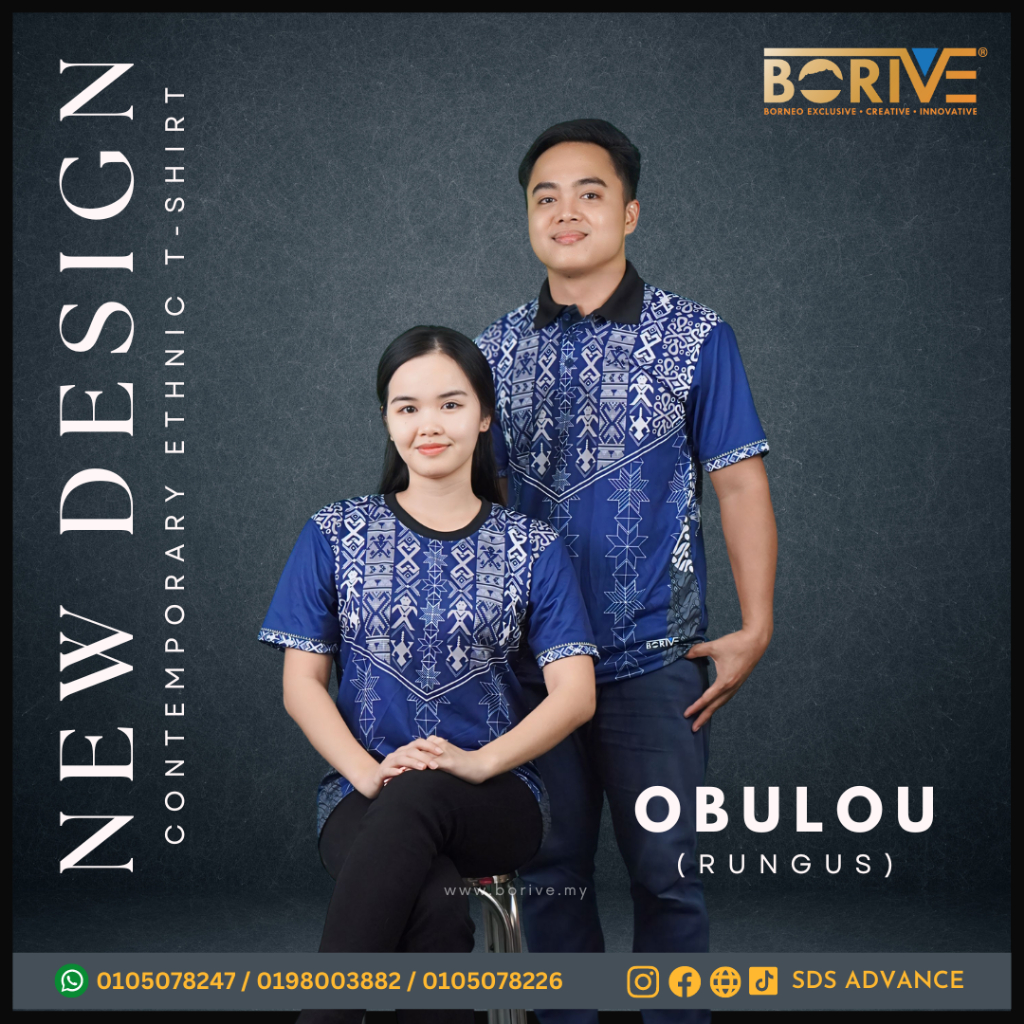 [𝐁𝐎𝐑𝐈𝐕𝐄] T-shirt KDMR Premium Edition (Obulou) Jersey Corak Etnik Sabah ...