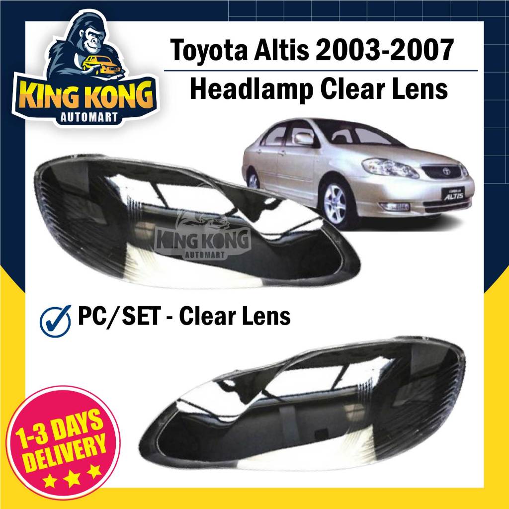TOYOTA ALTIS 2003 2004 2005 2006 2007 HEADLIGHT COVER/HEADLAMP COVER ...